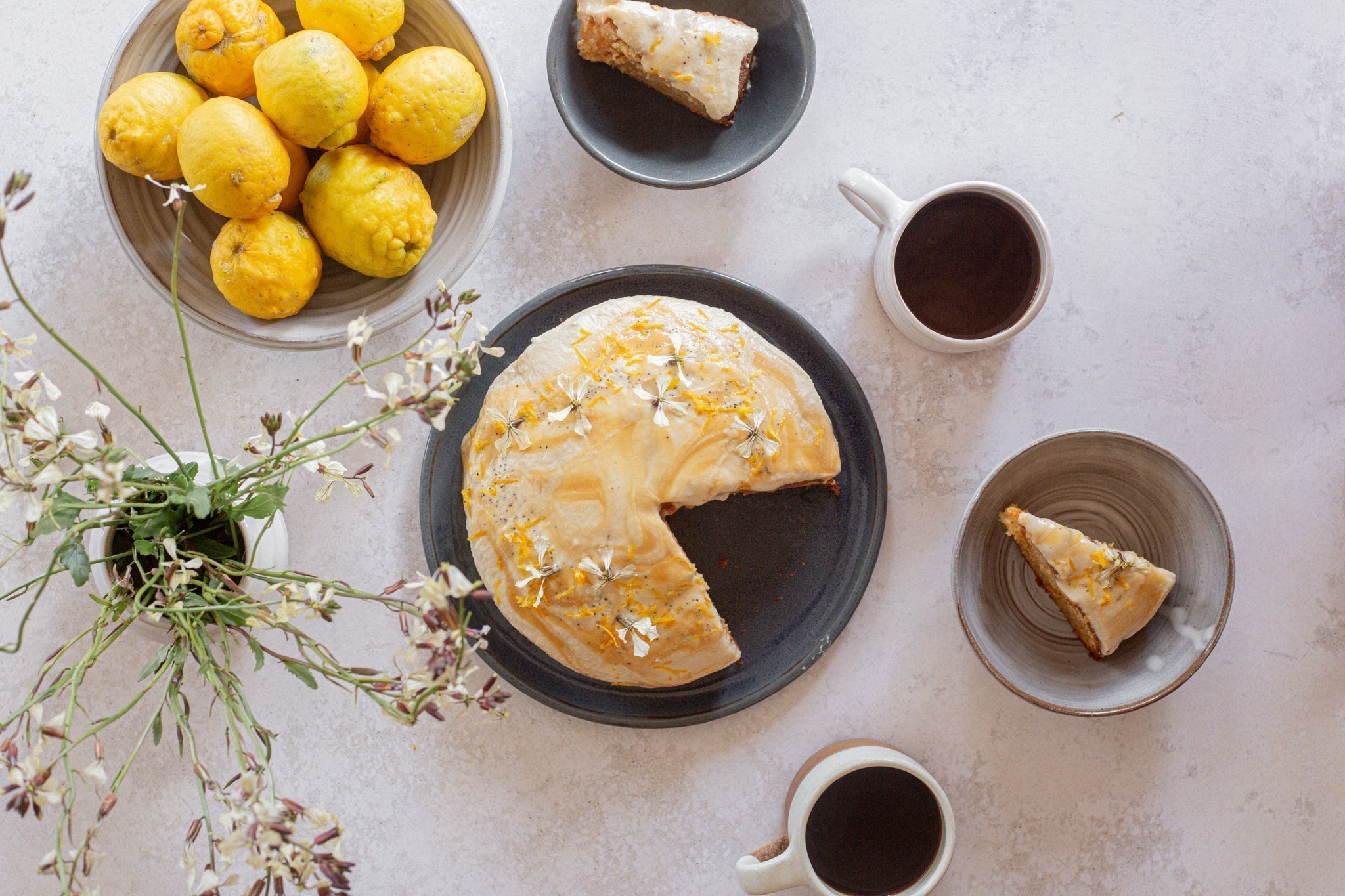 Lucy's Gluten Free Lemon Maple Drizzle Cake